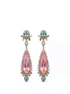ANABELA CHAN Blush Tigerlily Multi-stones Earrings - Gold