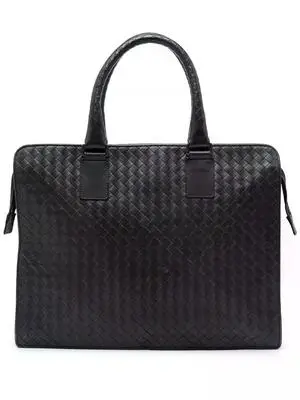 Bottega Veneta 2012-2026 Nappa Intrecciato Business Bag - Brown