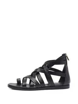 Balmain Logo-embossed Flat Sandals