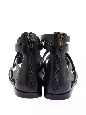 Balmain Logo-embossed Flat Sandals