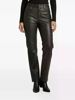 Magda Butrym Straight-fit Leather Trousers