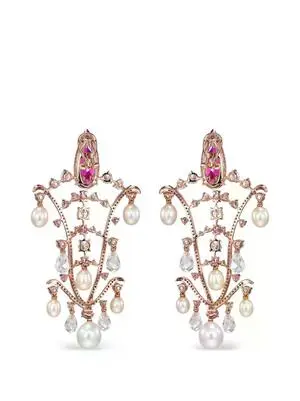 ANABELA CHAN Supernova Pearl And Diamond Earrings