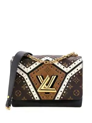 LOUIS VUITTON Limited Edition Brogue Reverse Monogram Canvas And Leather Mm Shoulder Bag - Brown
