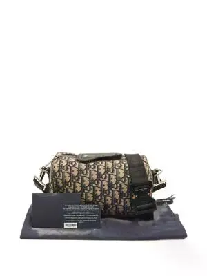 Dior 22 Lingot Oblique-canvas Messenger Bag