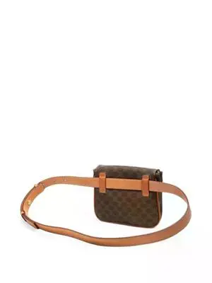 Celine Macadam Coated Canvas Belt Bag - Brown