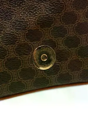 Celine Macadam Coated Canvas Belt Bag - Brown