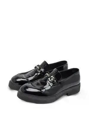 FERRAGAMO Fiorello Gancini Loafers In Patent Leather