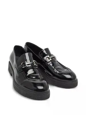 FERRAGAMO Fiorello Gancini Loafers In Patent Leather