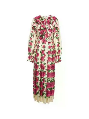 Gucci Rose Garden Ruffled Maxi Dress