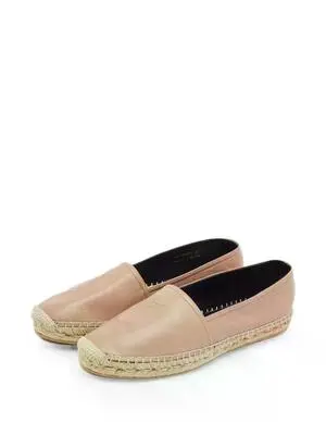 Saint Laurent Cassandre Leather Espadrilles