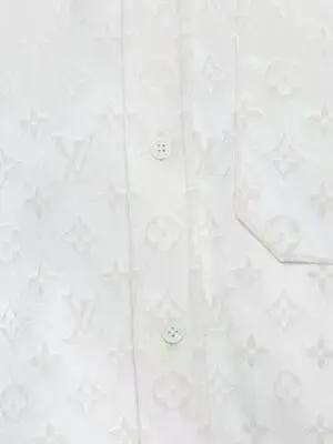 LOUIS VUITTON Monogram Embossed Velvet Shirt