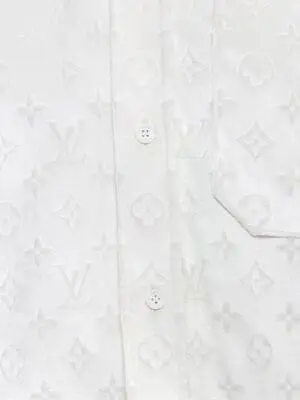 LOUIS VUITTON Monogram Embossed Velvet Shirt