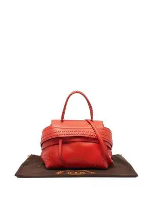 TOD'S Wave Braided Leather Tote Bag