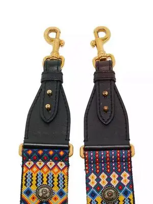 Dior Studded Embroidered Shoulder Strap - Black