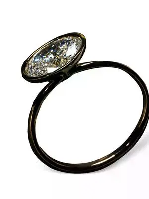 SOLO FOR DIAMONDS Oval-cut Diamond-embellished Ring - Gold