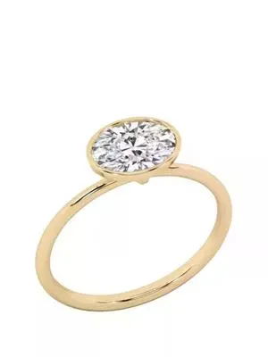 SOLO FOR DIAMONDS Oval-cut Diamond-embellished Ring - Gold