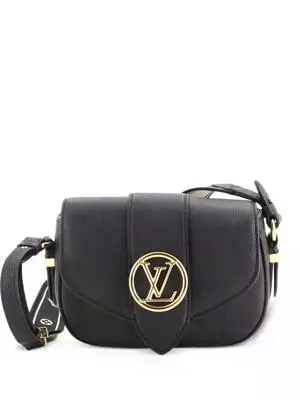 LOUIS VUITTON Pont 9 Soft Bag Leather Pm