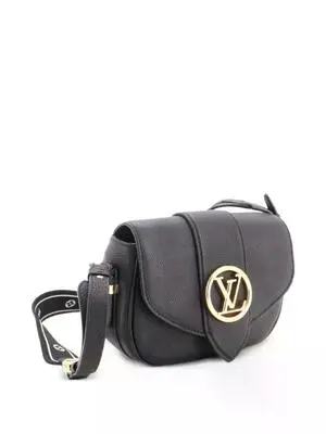LOUIS VUITTON Pont 9 Soft Bag Leather Pm