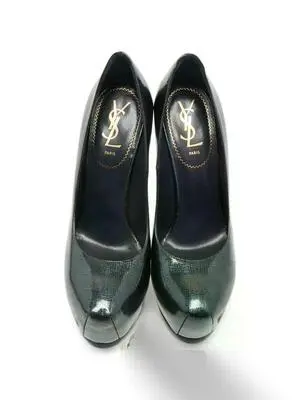 Saint Laurent Tribtoo Platform Pumps - Blue