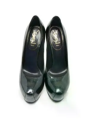 Saint Laurent Tribtoo Platform Pumps - Blue