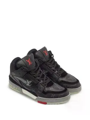 LOUIS VUITTON Monogram Eclipse Low-top Sneakers - Black