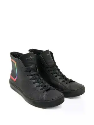 LOUIS VUITTON High Top Sneakers With Rainbow Graphic Print