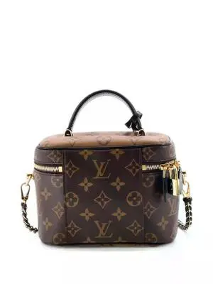 LOUIS VUITTON Vanity Handbag Reverse Monogram Canvas Pm Satchel
