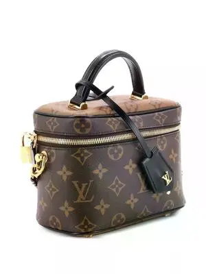 LOUIS VUITTON Vanity Handbag Reverse Monogram Canvas Pm Satchel