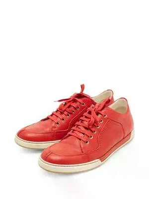 Dior Lace-up Sneakers - Red