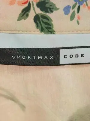 Sportmax Floral Print Cotton Poplin Shirt