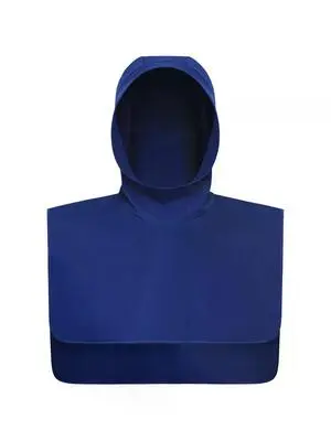 MUZARADI Cotton Hood With Logo Patch - Blue