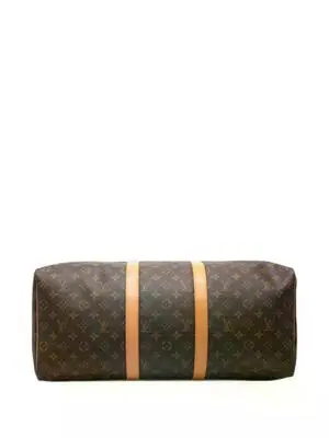 LOUIS VUITTON Monogram Keepall 50 Travel Bag - Brown
