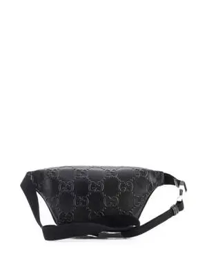 Gucci Gg Embossed Perforated Leather Small Belt Bag