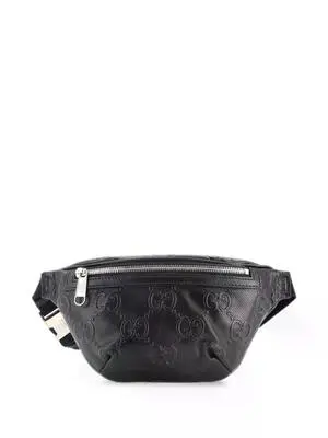 Gucci Gg Embossed Perforated Leather Small Belt Bag
