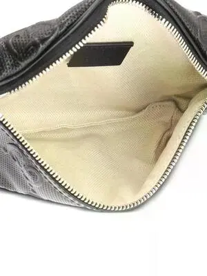 Gucci Gg Embossed Perforated Leather Small Belt Bag