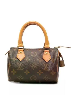 LOUIS VUITTON 1999 Monogram Mini Speedy Hl Satchel - Brown