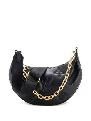 LOUIS VUITTON Over The Moon Bag Bubblegram Leather Shoulder Bag - Black