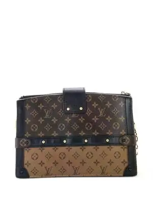 LOUIS VUITTON Trunk Monogram Canvas Clutch Bag - Brown