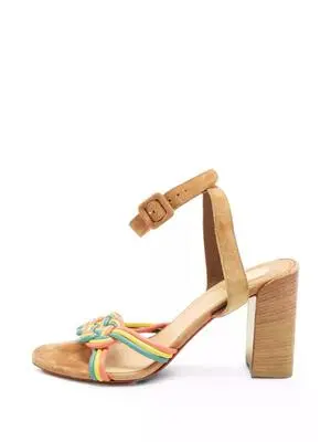 CHRISTIAN LOUBOUTIN Ella Ankle-wrap Block-heel Sandals