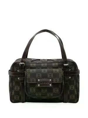 Loewe 2005 Anagram Coated Canvas Handbag - Brown