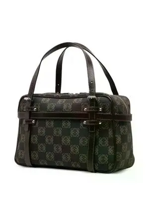 Loewe 2005 Anagram Coated Canvas Handbag - Brown