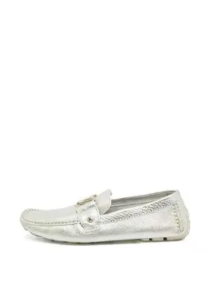 Louis Vuitton Silver Tone Loafers For Men