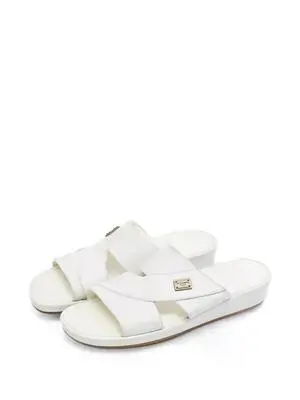 Dolce & Gabbana Masaccio Plaque Slide Sandals