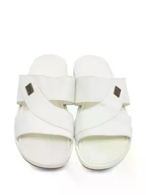 Dolce & Gabbana Masaccio Plaque Slide Sandals