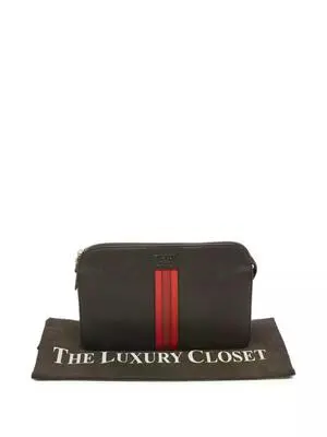 Prada Stripe-detail Clutch Bag