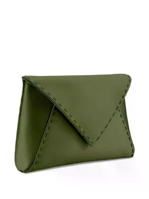 Tyler Ellis Small Lee Pouchet Clutch Bag - Green