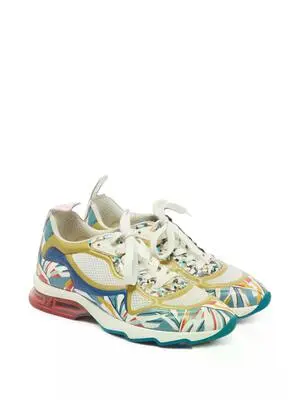 Fendi Tropical Print Low-top Sneakers