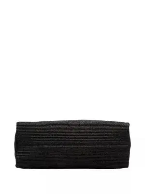 Marni Raffia Effect Nylon Shopping Tote - Black