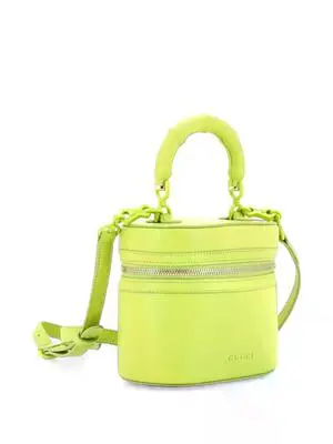 Gucci Bamboo Top Handle Vanity Leather Mini Shoulder Bag
