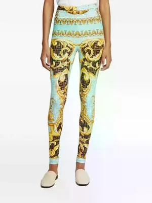 Fendi Fendace Monogram Baroque-print Leggings